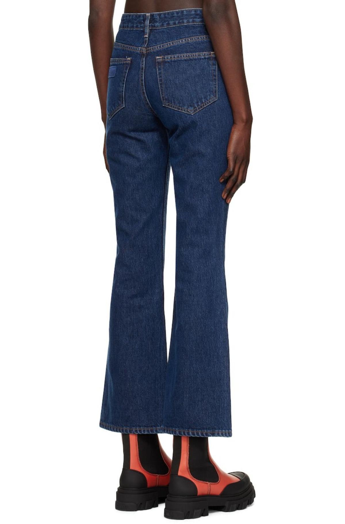 Ganni Betzy Jeans - Dark Blue Stone | Garmentory