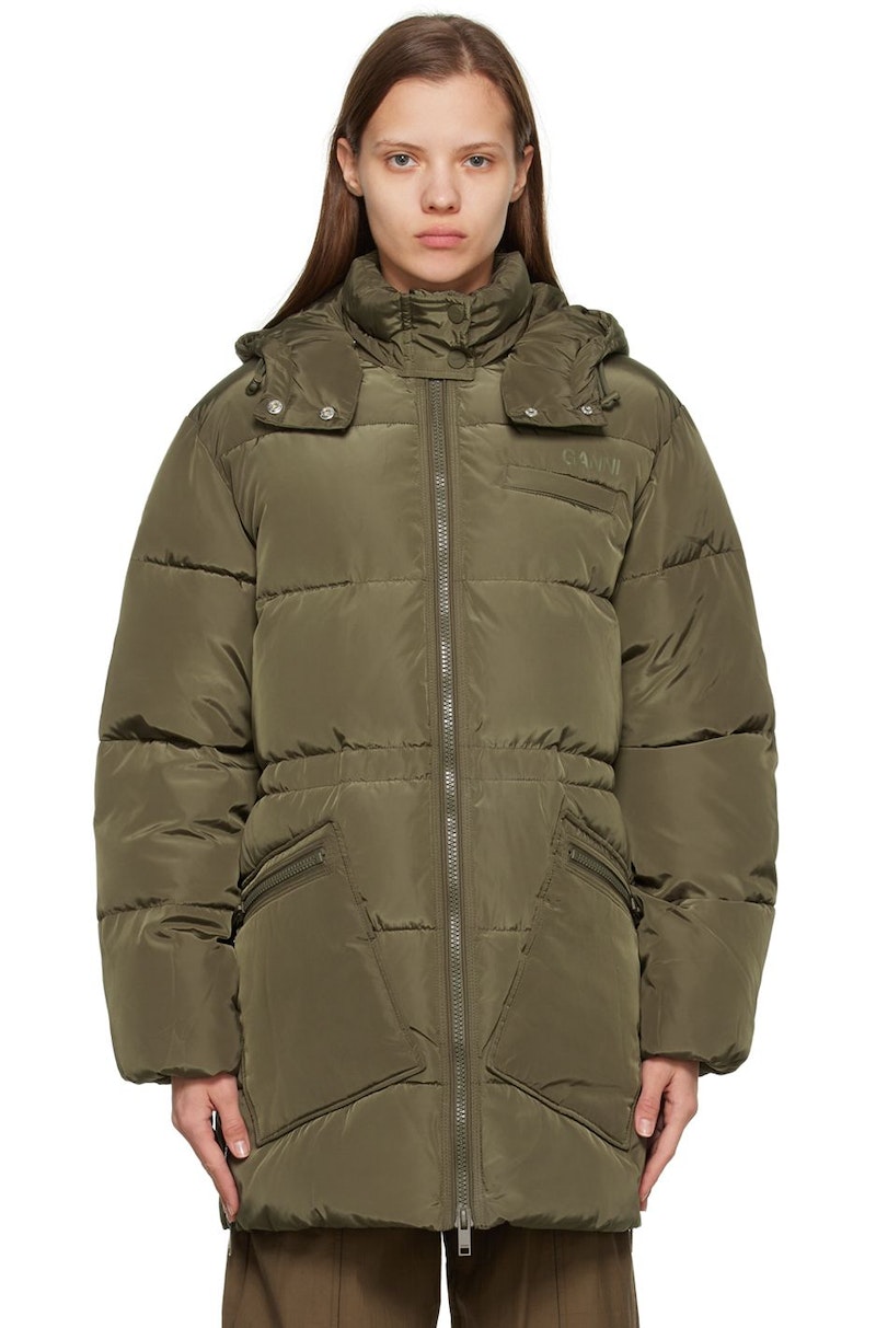 Ganni Oversized Puffer Jacket - Kalamata | Garmentory