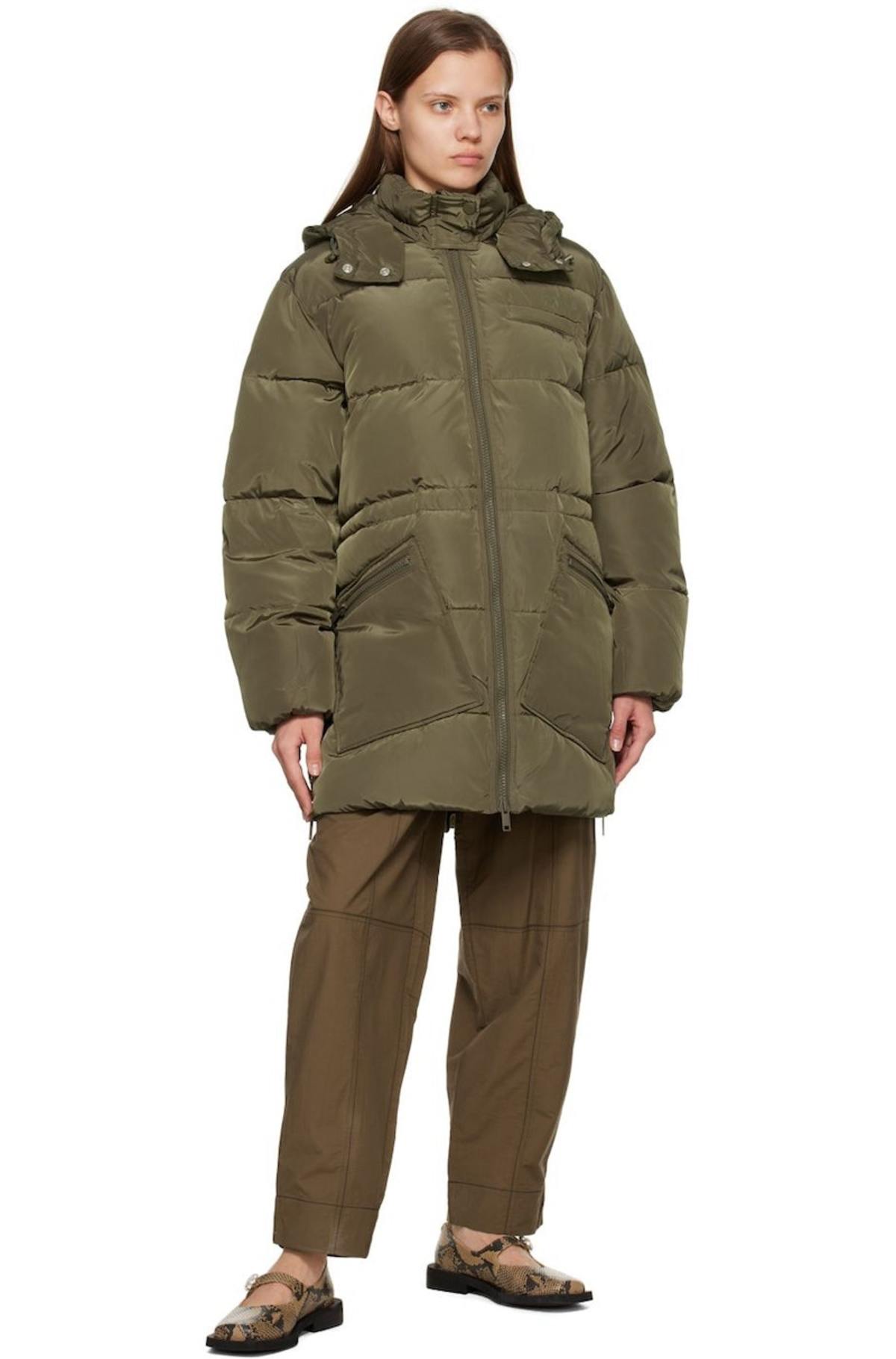 Ganni Oversized Puffer Jacket - Kalamata | Garmentory