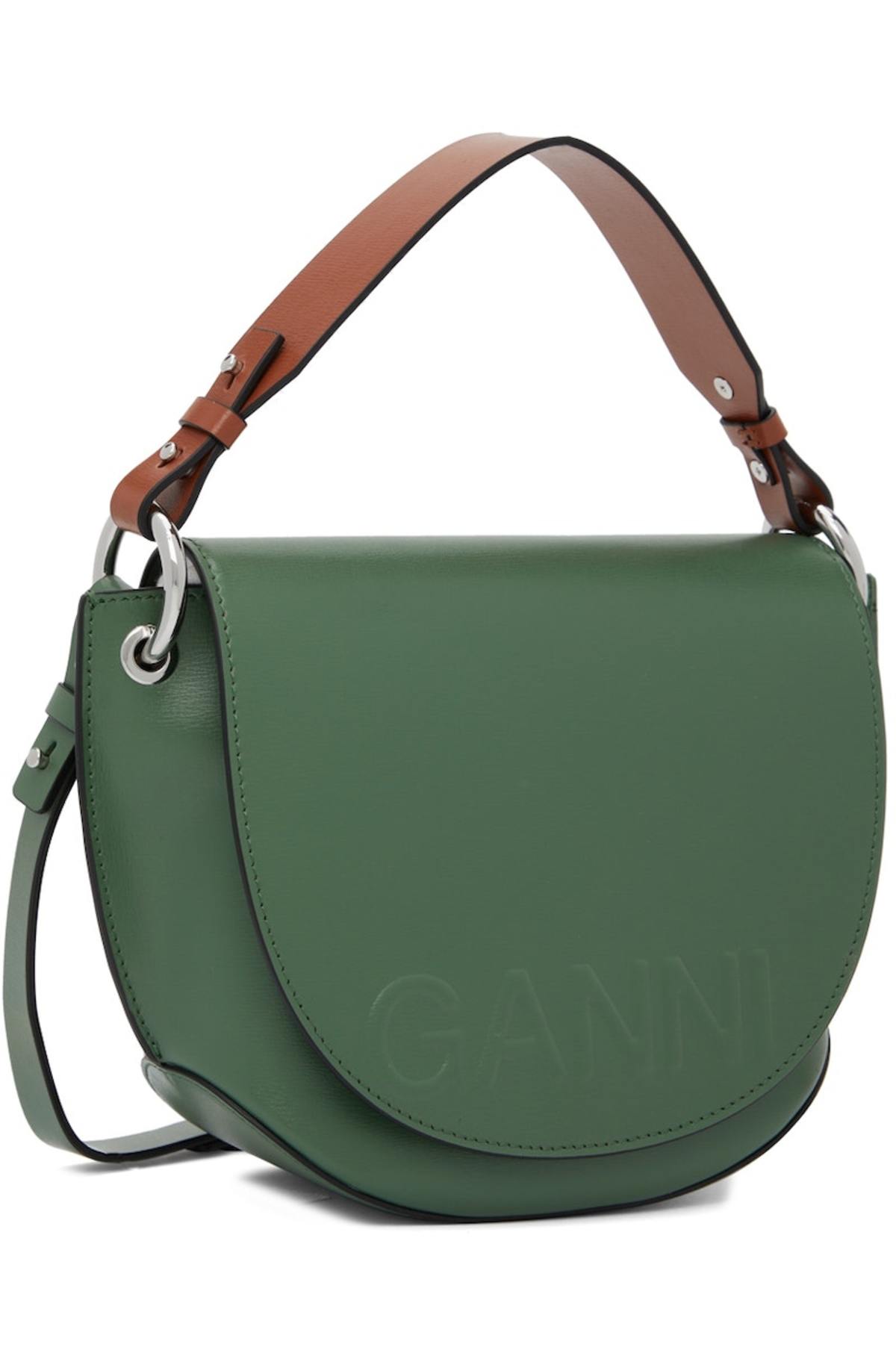 Ganni Banner Shoulder Bag - Myrtle | Garmentory