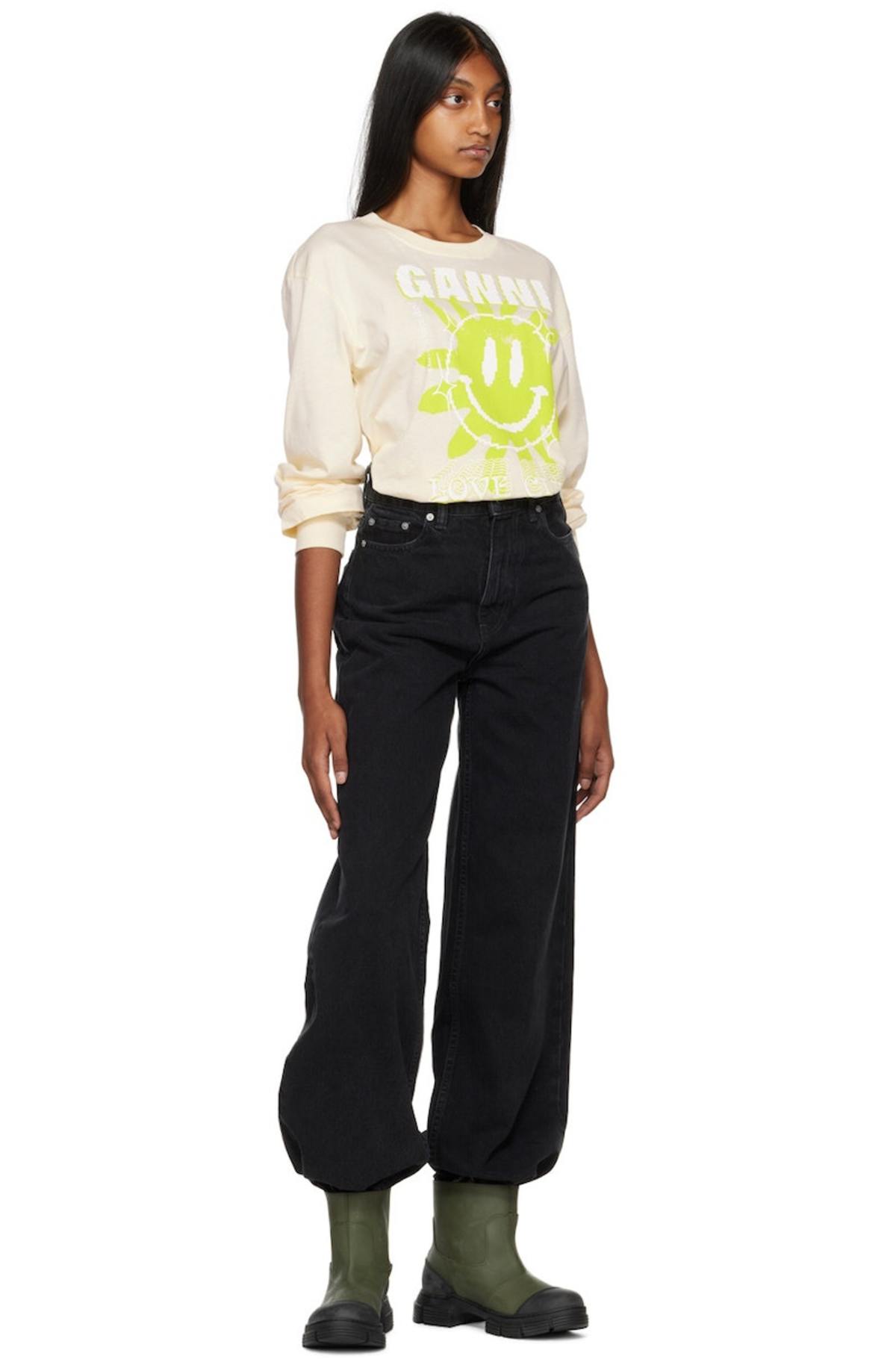 Ganni Magny Jeans - Washed Black/Black | Garmentory