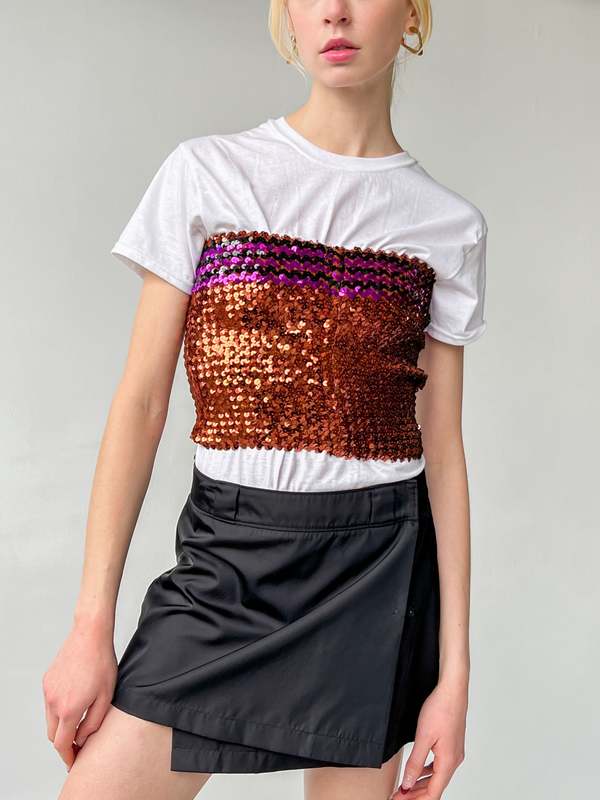 Sequin Tube Top (XS) | Garmentory