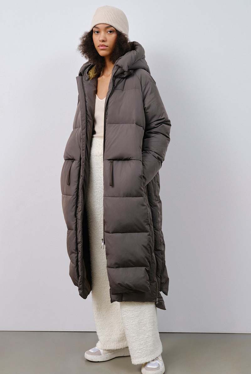 EMbassy Of Bricks and Logs Lourdes puffer coat - Black olive | Garmentory