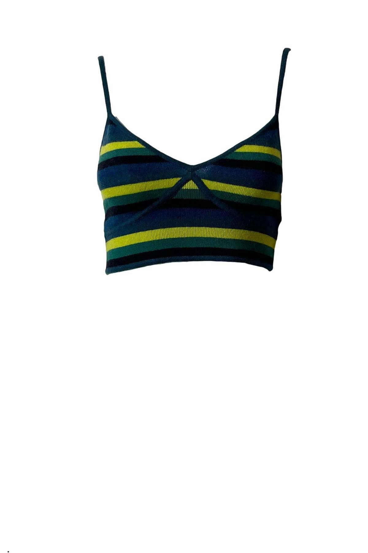 Naadam Wool Cashmere Striped Bra - Black | Garmentory