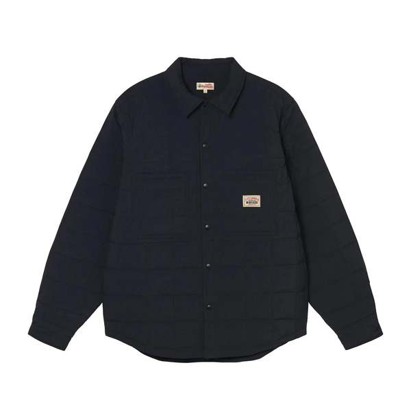 Stussy Quilted Fatigue Shirt - Black | Garmentory