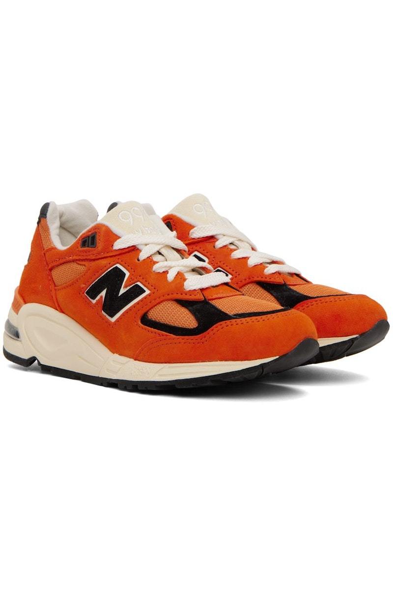 New Balance Orange & Black 990v2 Sneakers | Garmentory
