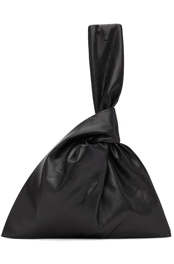 Nanushka Black Vegan Leather Jen Clutch | Garmentory
