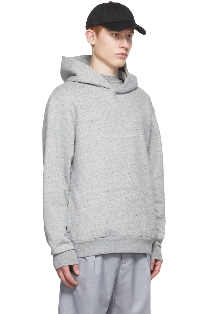 Acne Studios Grey Polyester Hoodie | Garmentory