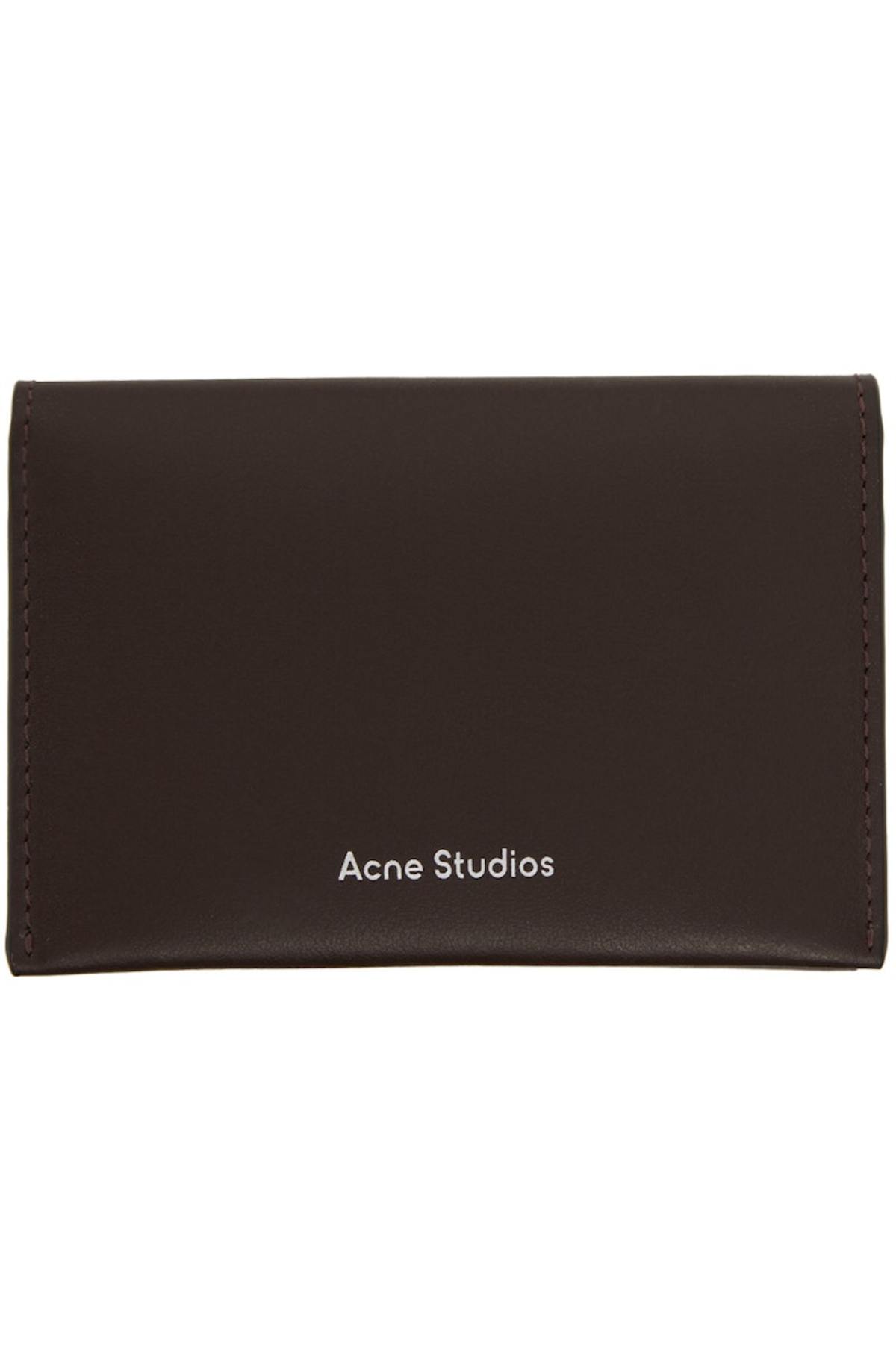 Acne Studios Leather Wallet - Brown | Garmentory