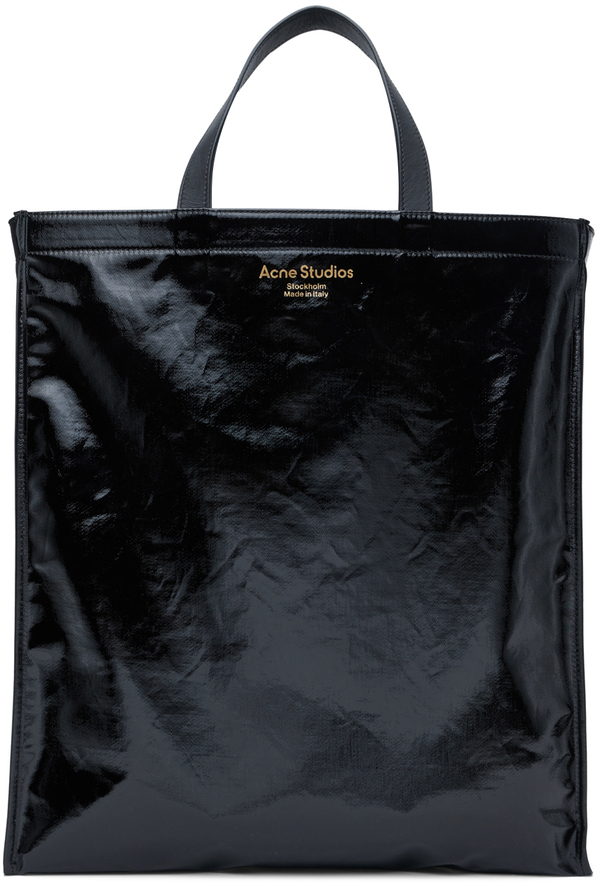Acne Studios Shiny Tote - Black | Garmentory
