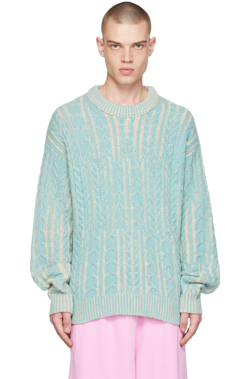Acne Studios Blue Crewneck Sweater | Garmentory