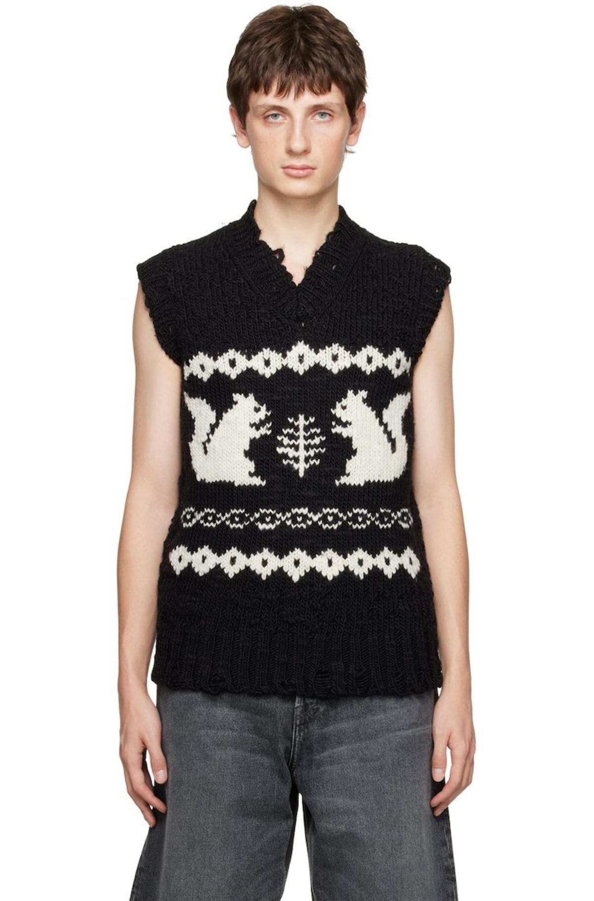 Acne Studios Black Squirrel Vest | Garmentory