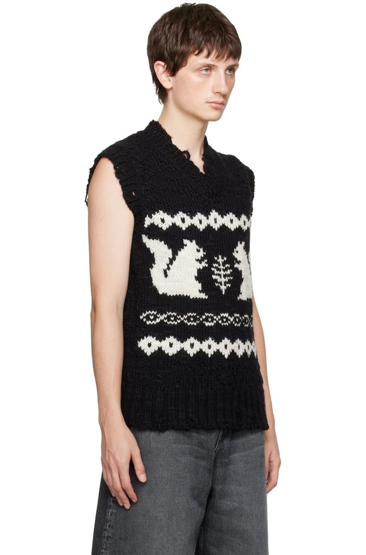 Acne Studios Black Squirrel Vest | Garmentory