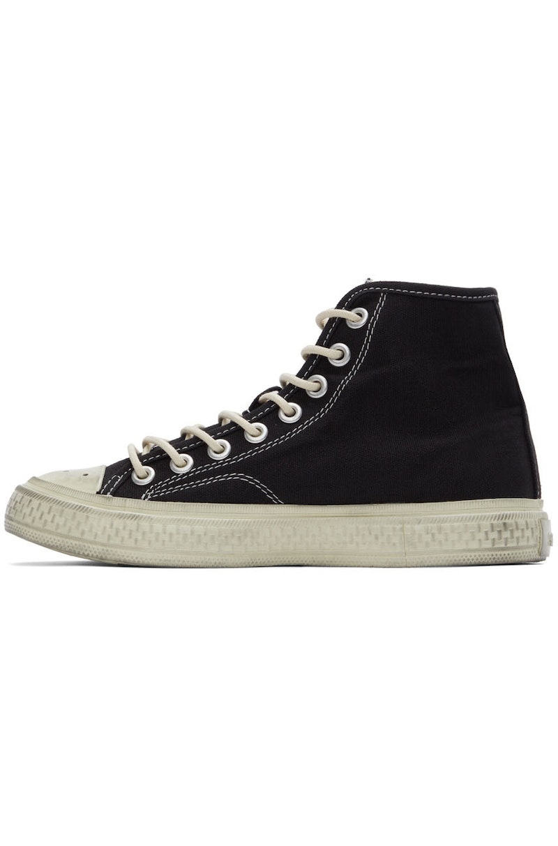 Acne Studios Canvas High Top Sneakers - Black | Garmentory