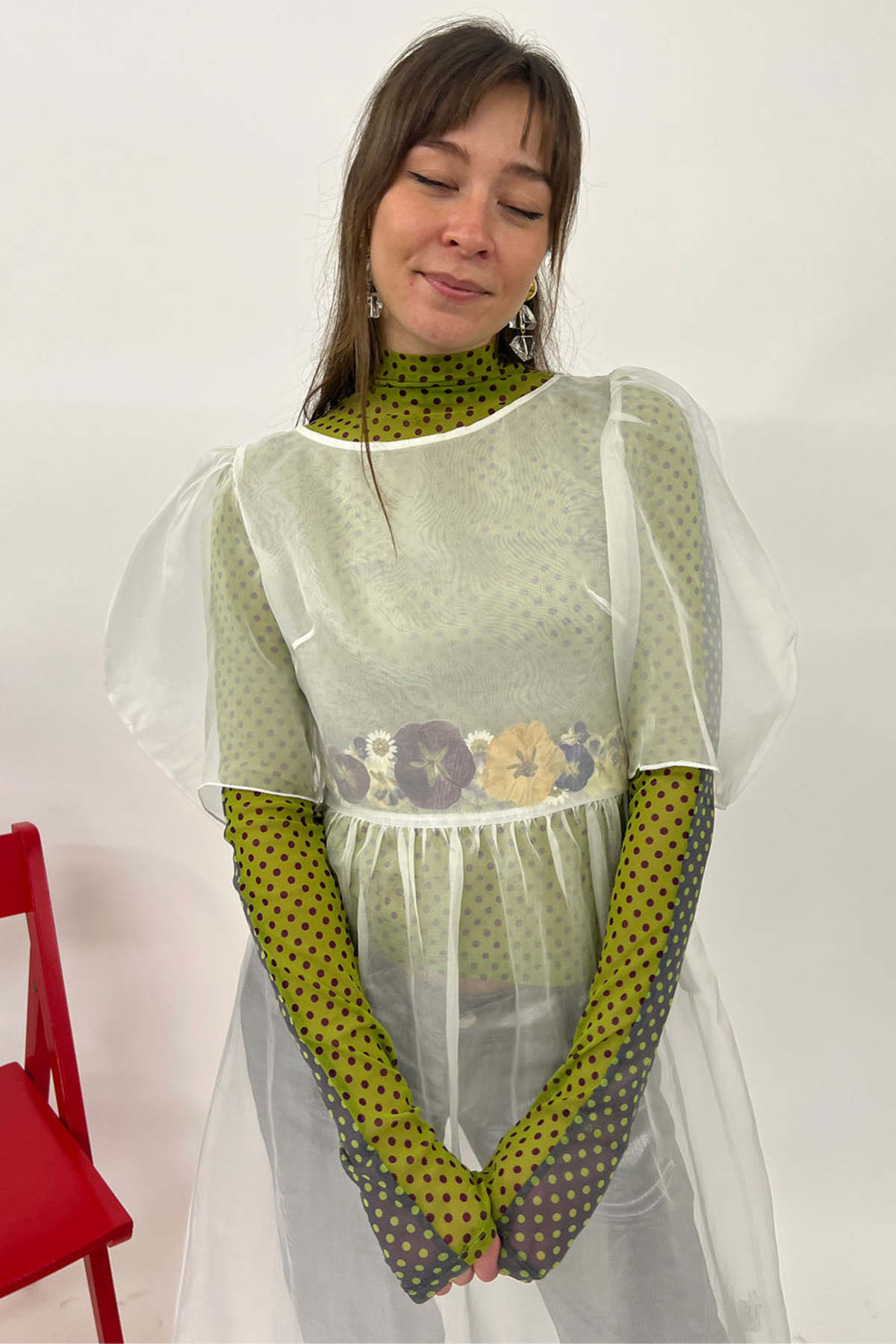 Dauphinette Claude Bleeding Hearts Dress - White | Garmentory