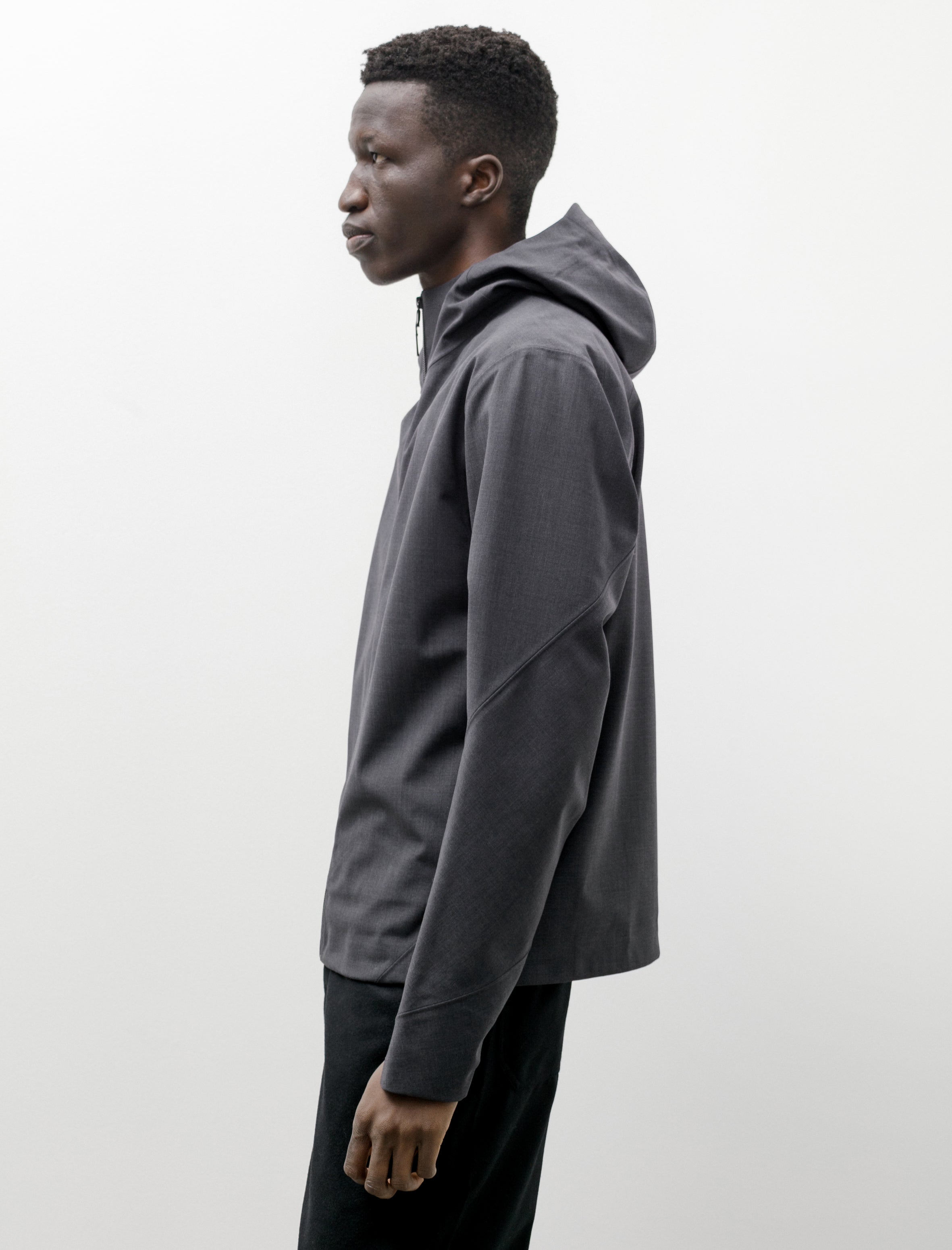 Veilance Isogon Tech Wool Jacket - Black Heather | Garmentory