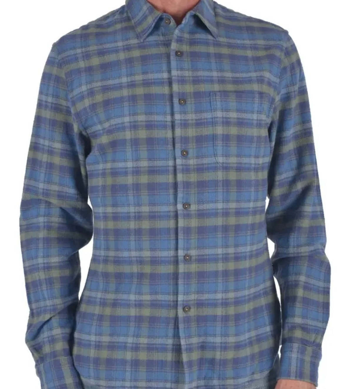 KATO Ripper Plaid Shirt - Blue/Green | Garmentory