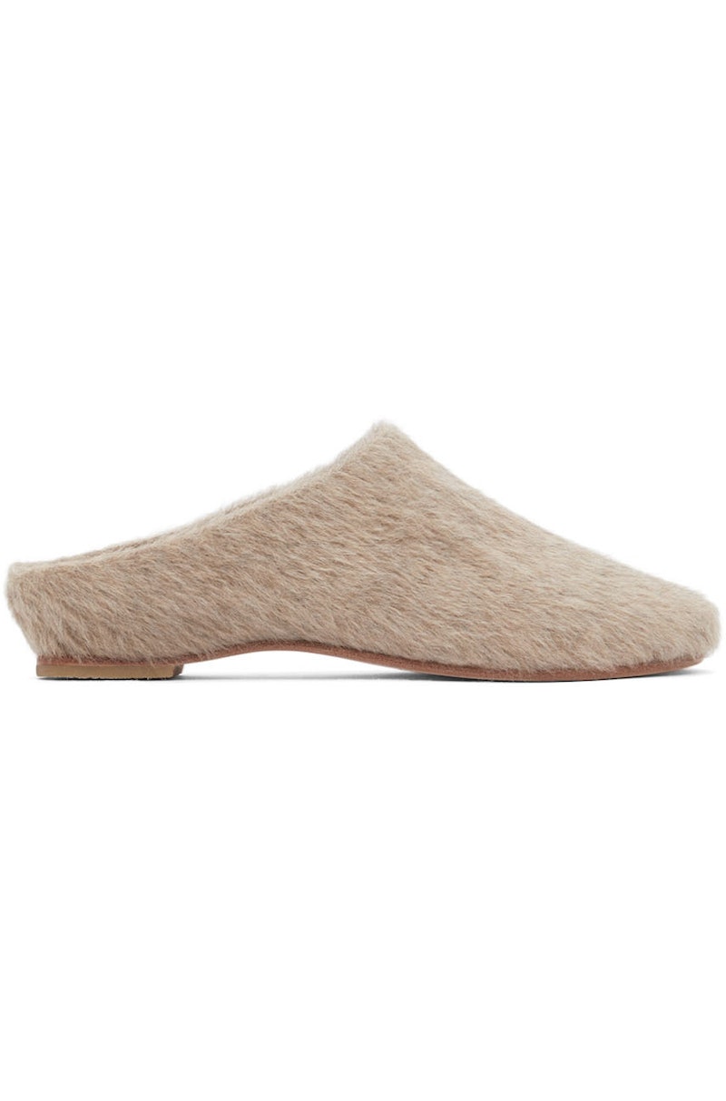 Lauren Manoogian Beige Brushed Vault Mules | Garmentory