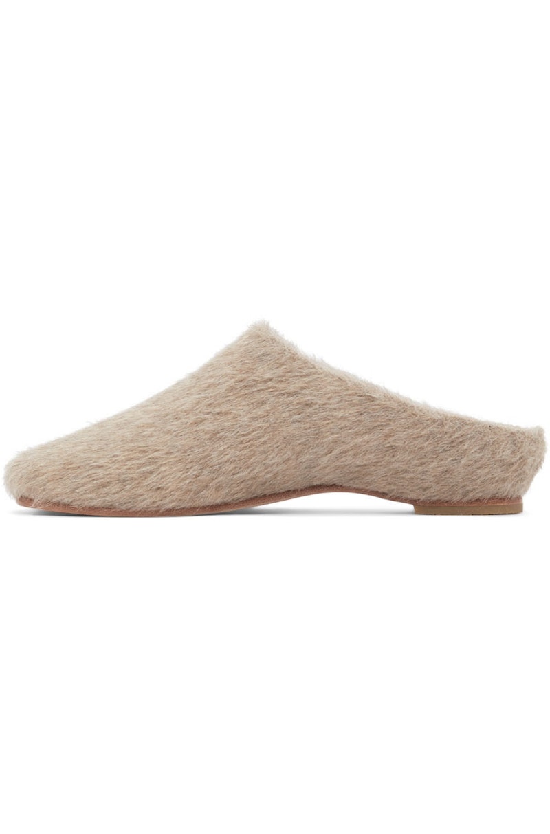 Lauren Manoogian Beige Brushed Vault Mules | Garmentory