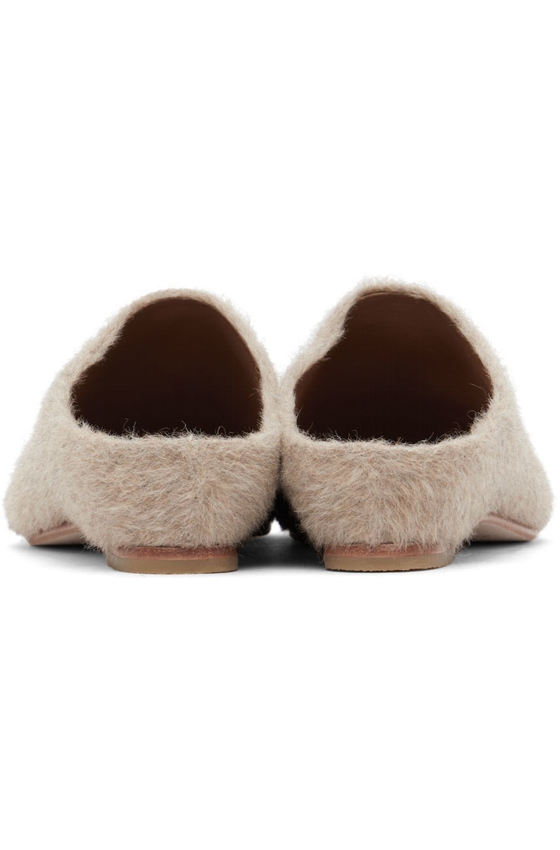 Lauren Manoogian Beige Brushed Vault Mules | Garmentory