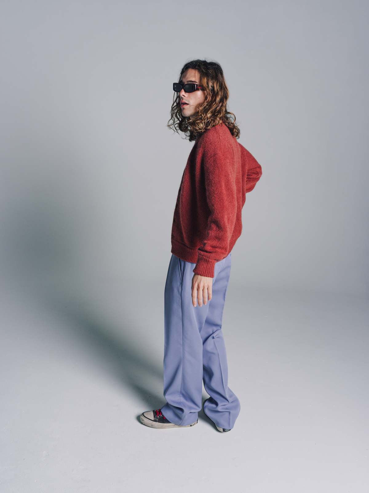 SECOND/LAYER Mohair Servizi Cardigan - Burnt Orange | Garmentory