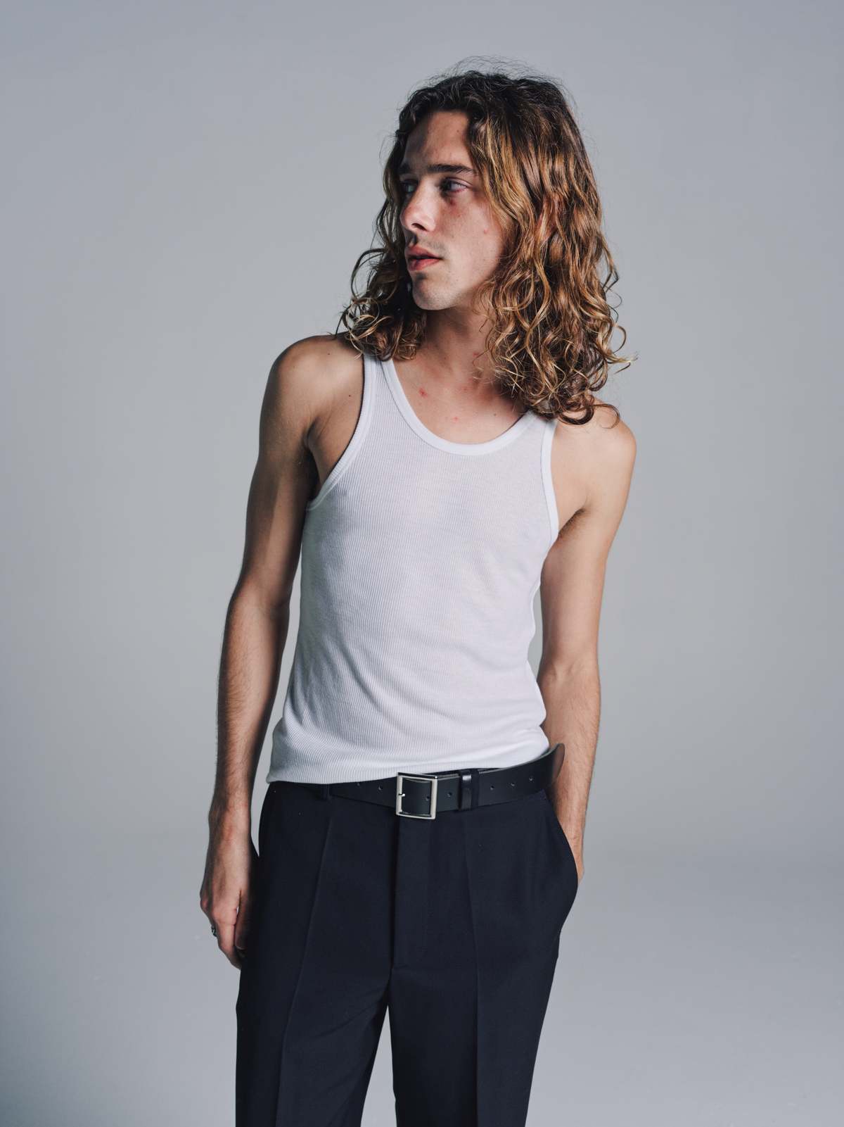 SECOND/LAYER Wool Los Ninos Ribbed Tank - White | Garmentory