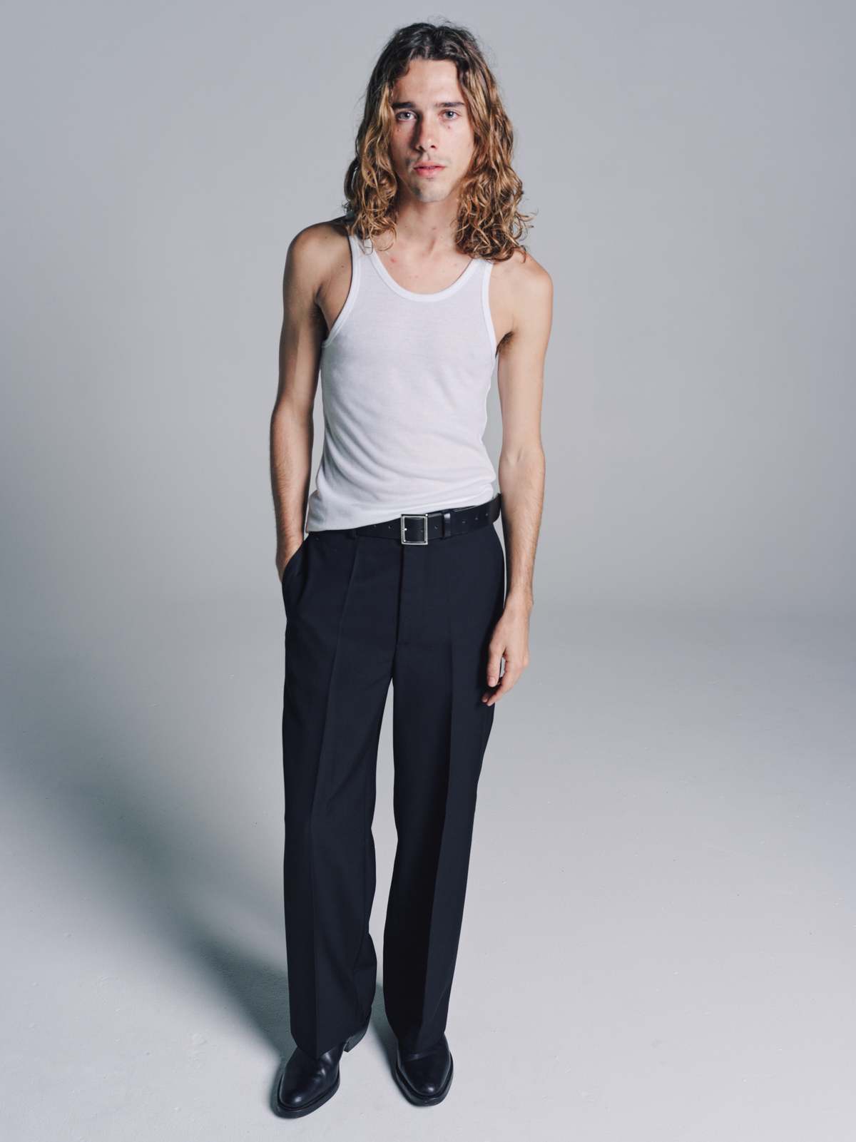 SECOND/LAYER Wool Los Ninos Ribbed Tank - White | Garmentory