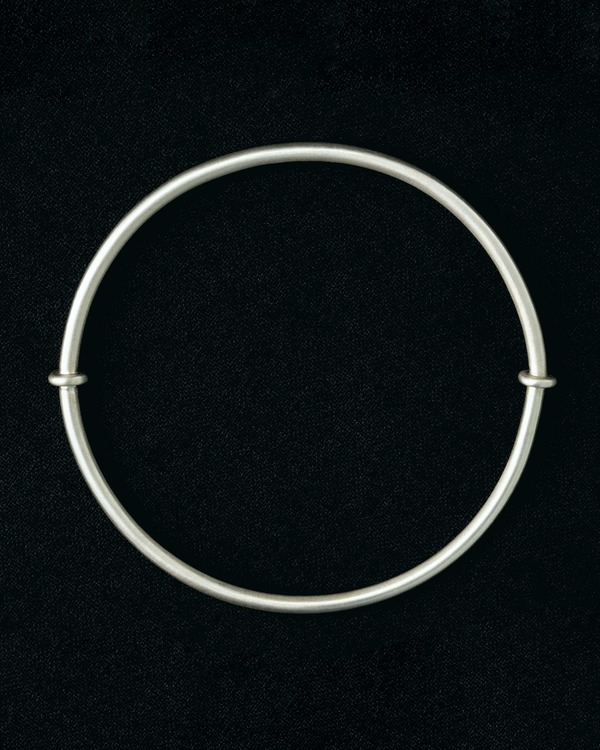 Tiana Marie Combes Roman Bangle - Silver | Garmentory