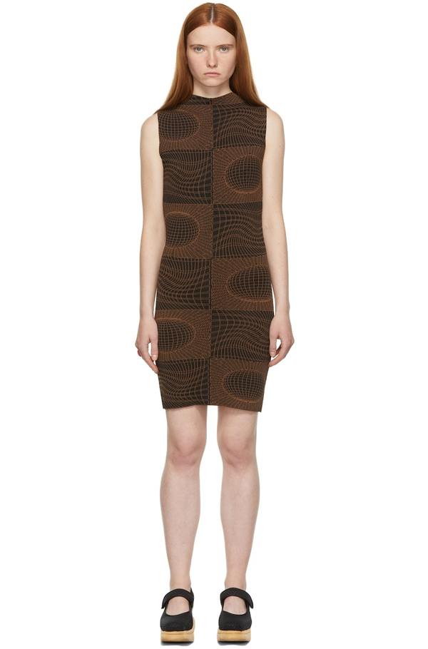 Paloma Wool Helios Dress - Brown/Black | Garmentory