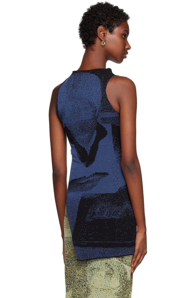 Paloma Wool Jacquard Tank Top - Navy | Garmentory