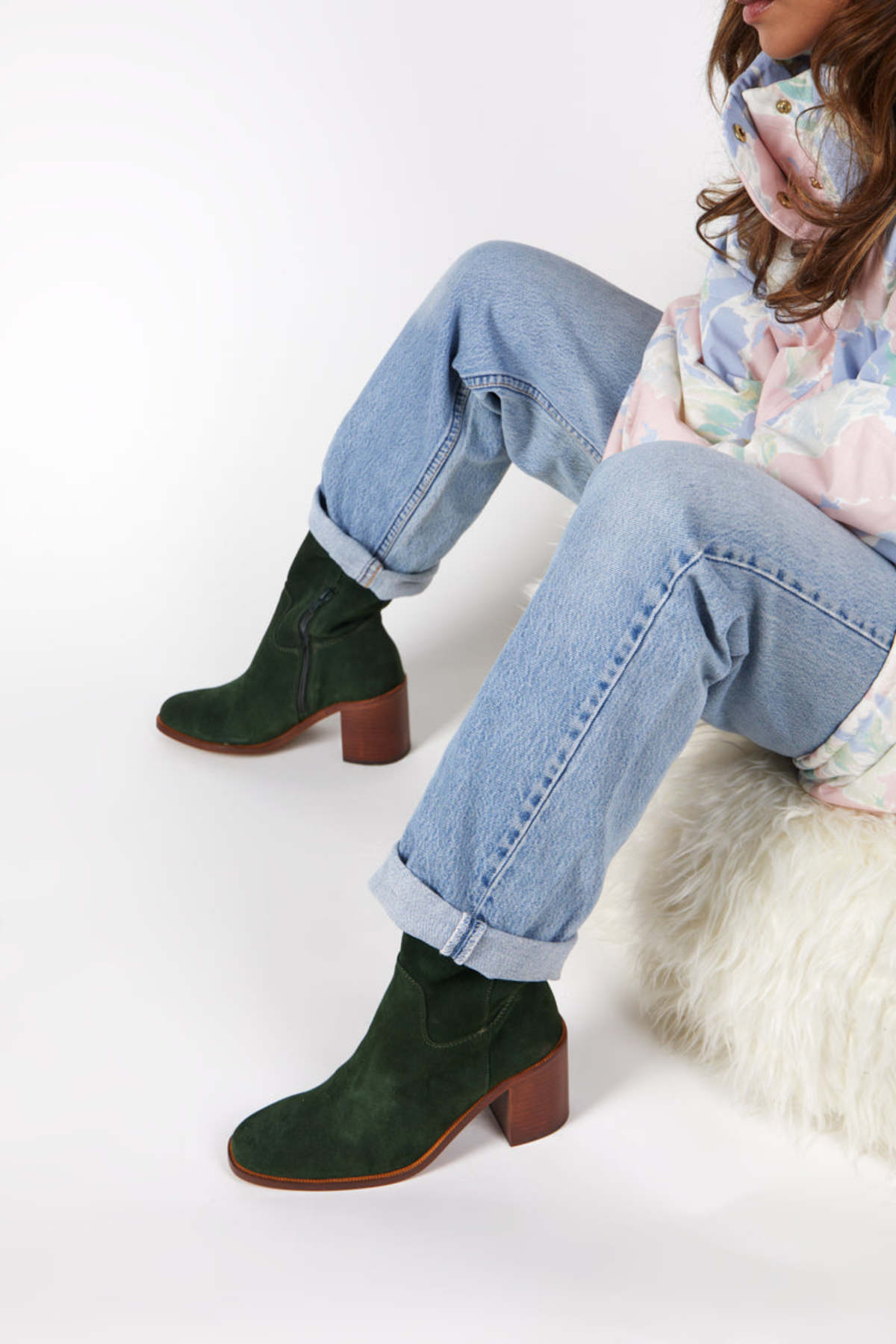 "INTENTIONALLY __________." Port Tall Barn Boot - Forest Suede | Garmentory