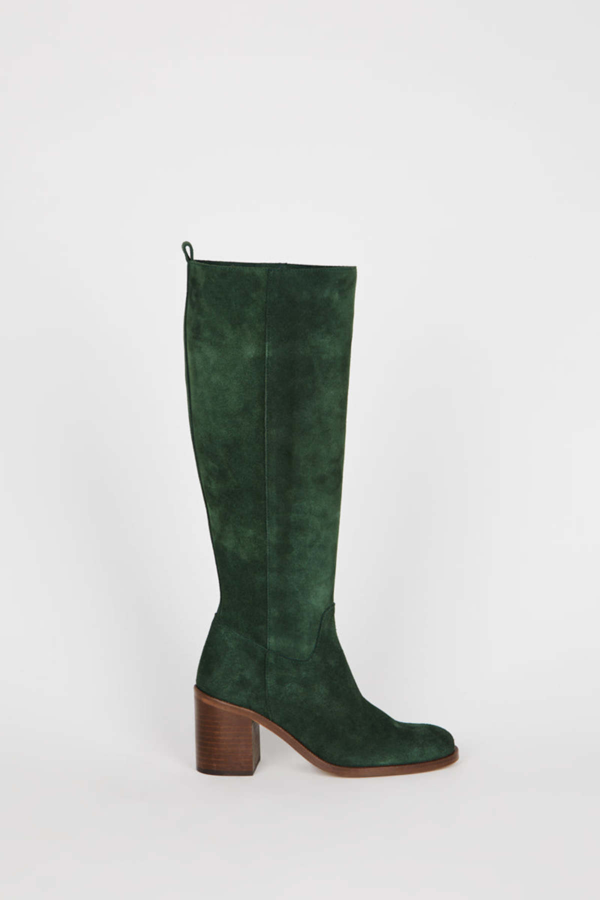 "INTENTIONALLY __________." Port Tall Barn Boot - Forest Suede | Garmentory