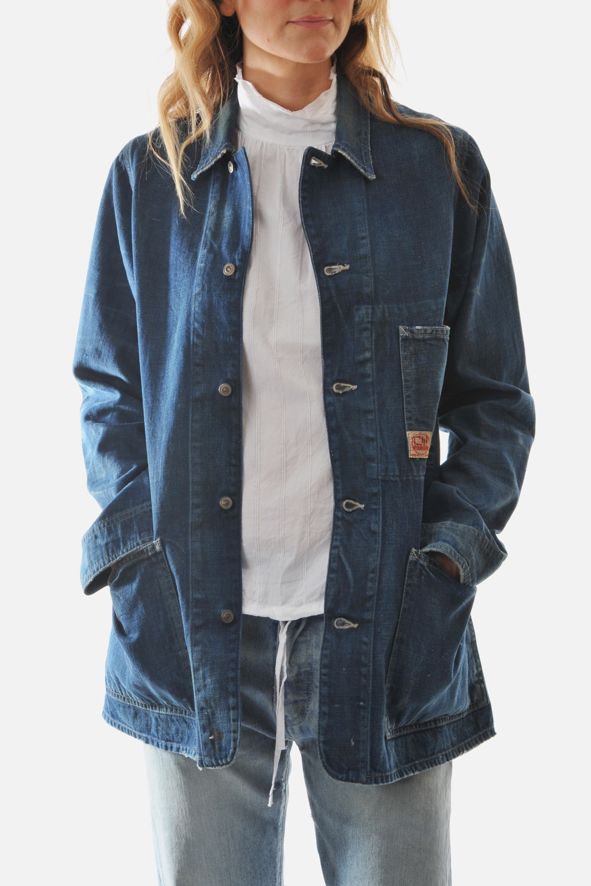 Chimala Dark Vintage Denim Work Chore Jacket | Garmentory