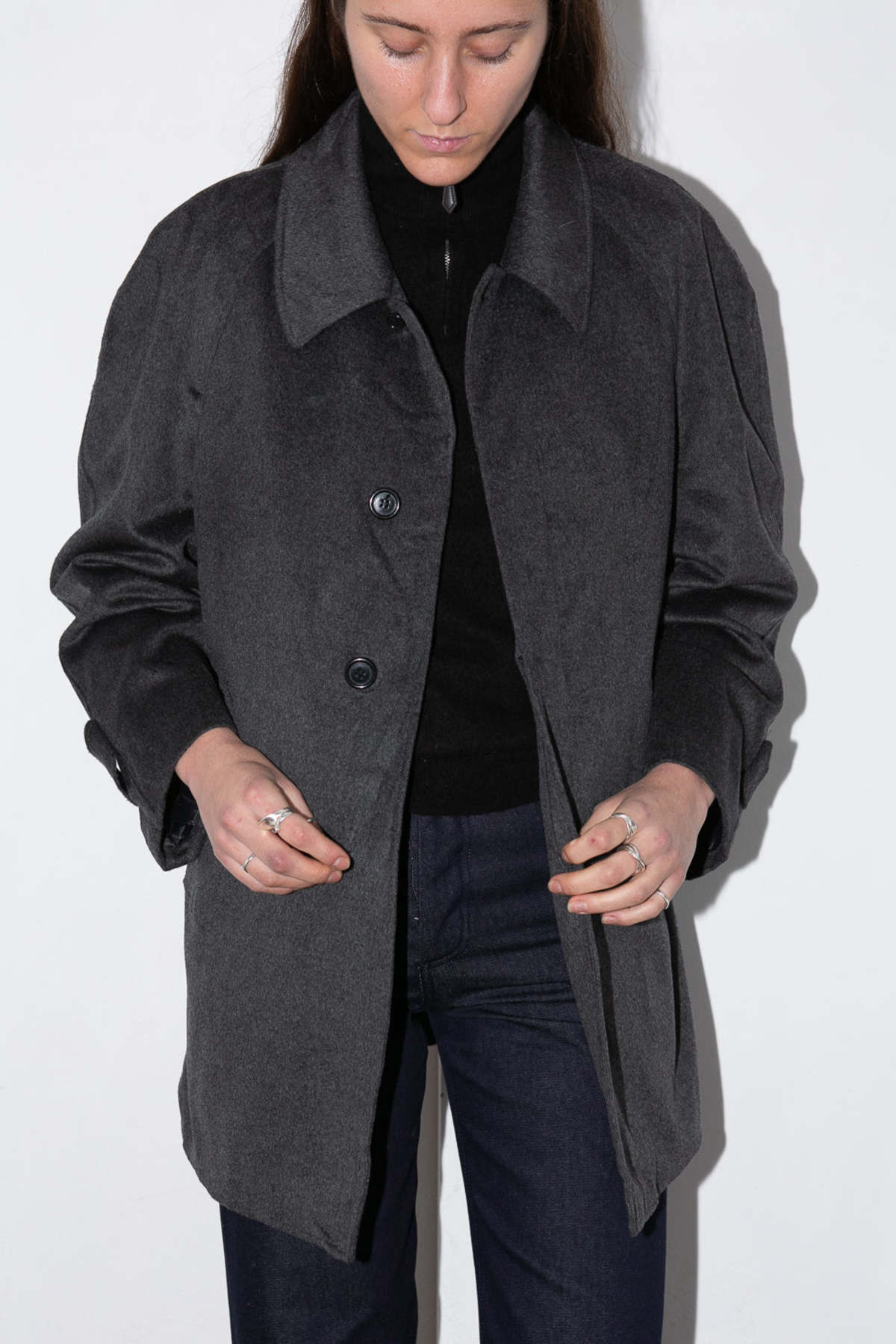 VINTAGE Short Cashmere Coat | Garmentory