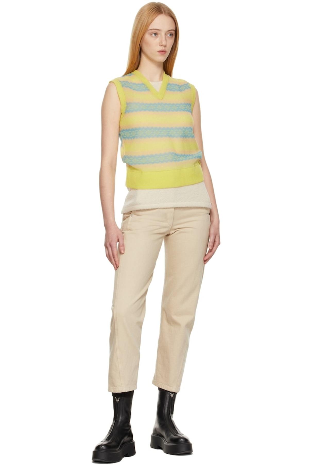 Our Legacy Yellow Argyle Vest | Garmentory