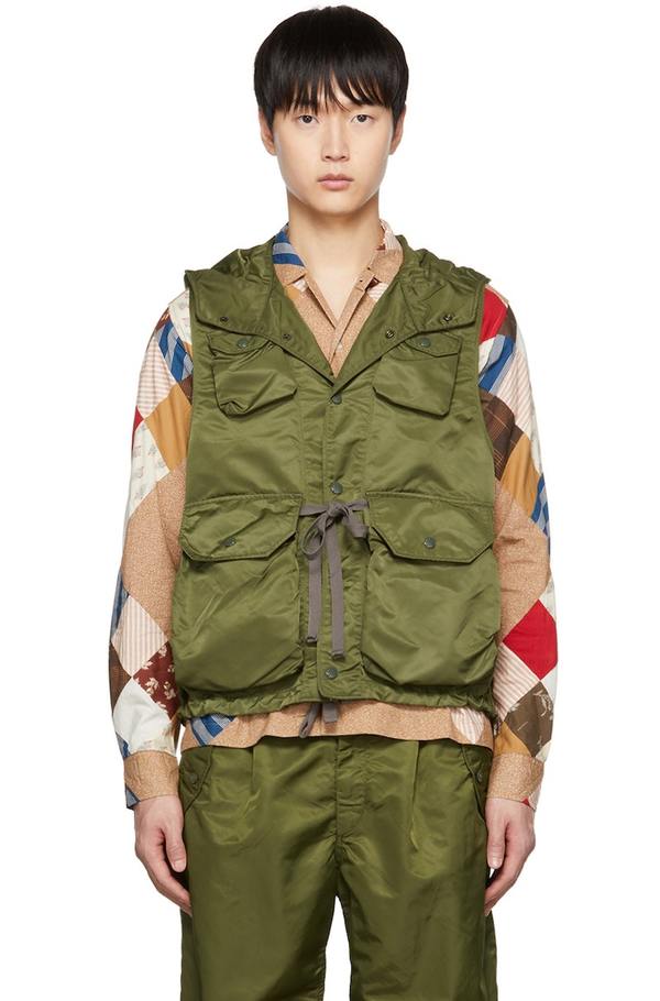Engineered Garments Field Vest - Green | Garmentory
