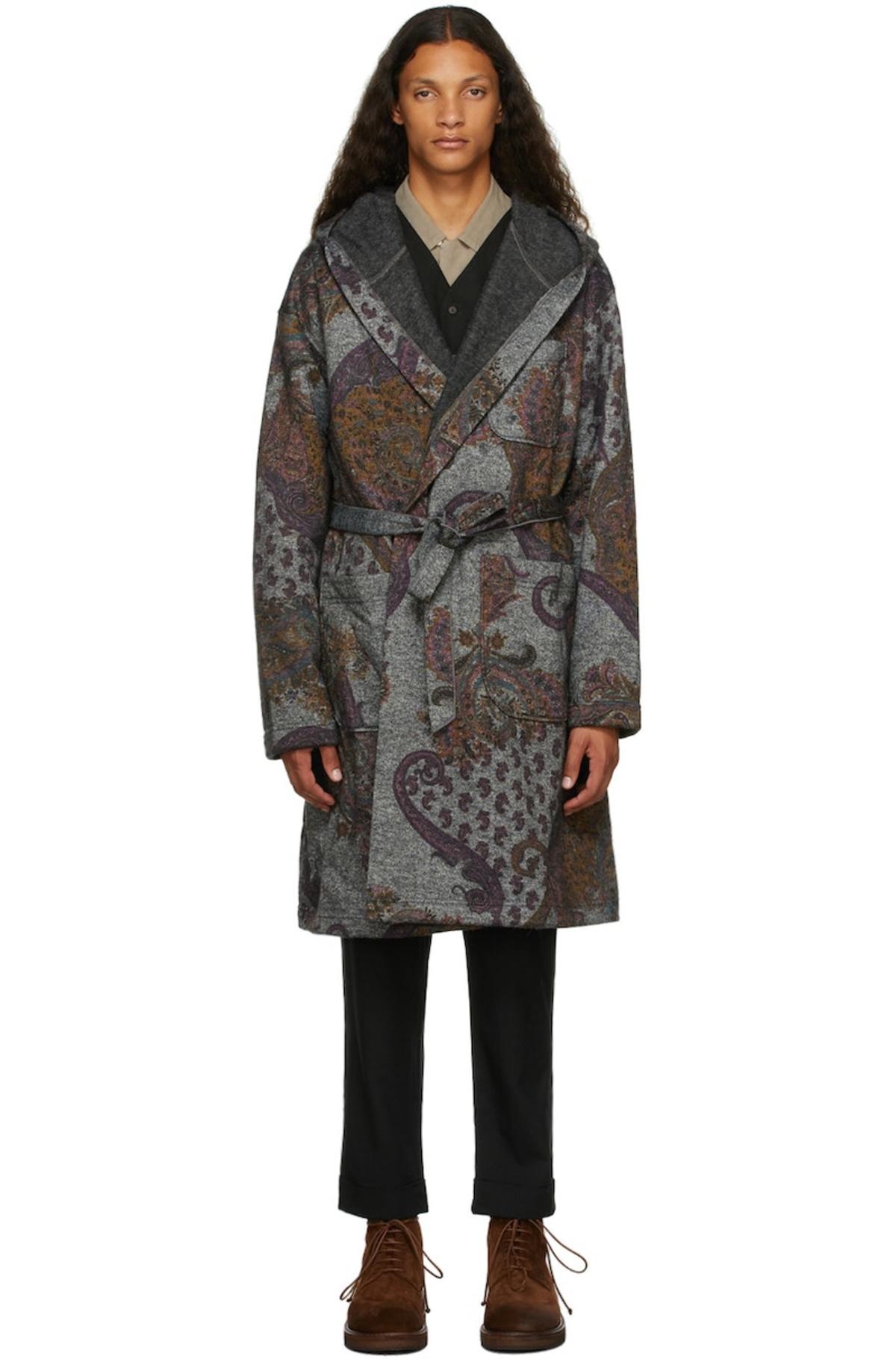 Engineered Garments Paisley Robe - Grey | Garmentory