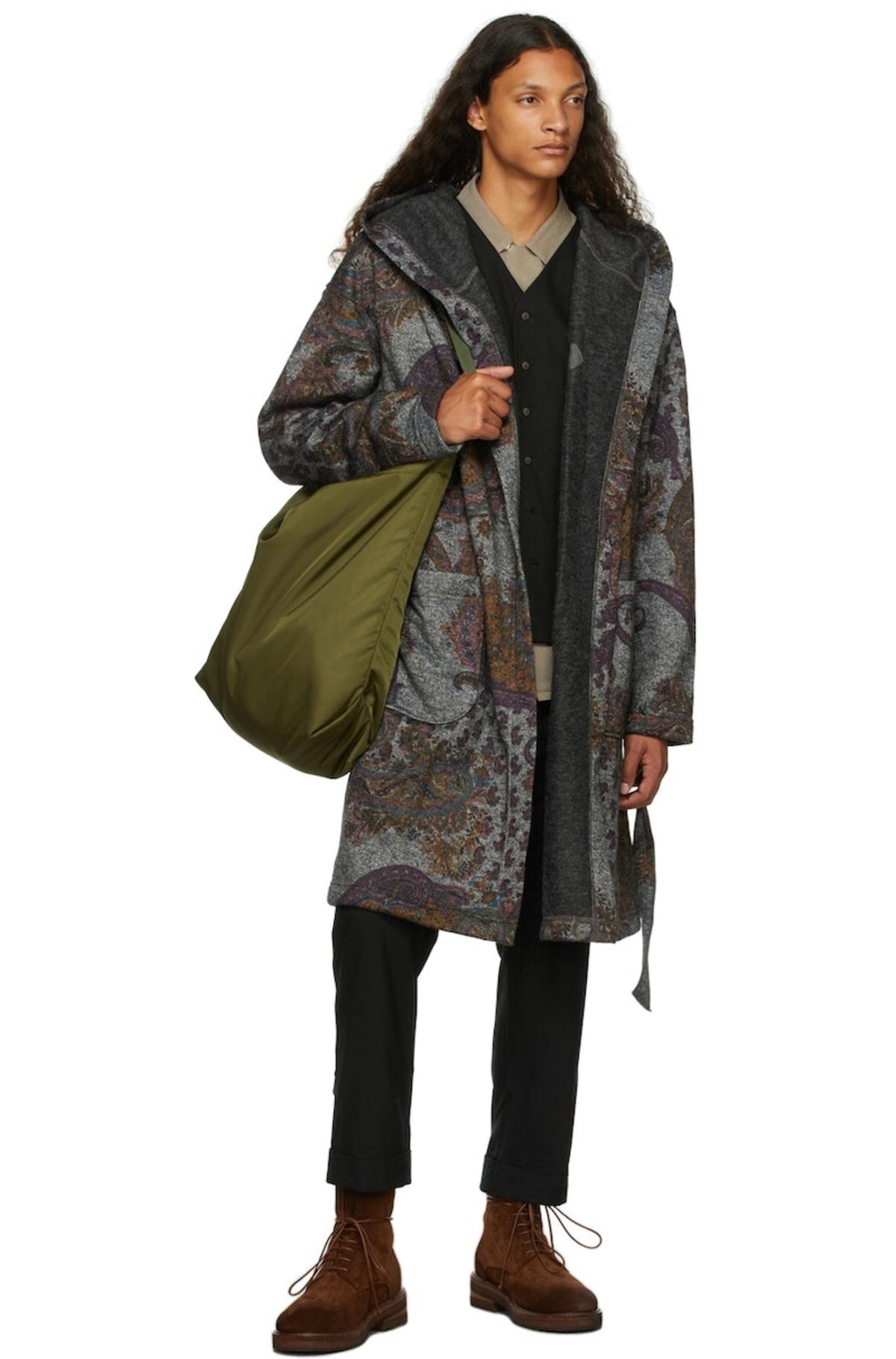 Engineered Garments Paisley Robe - Grey | Garmentory