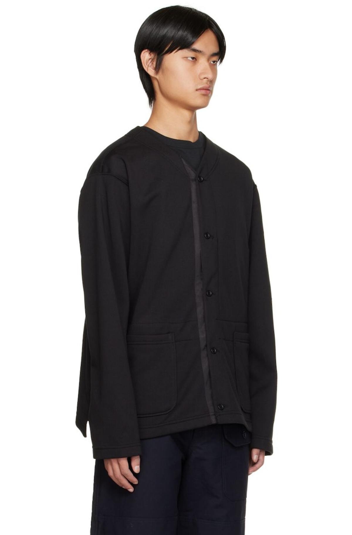 Engineered Garments Black Track Cardigan | Garmentory