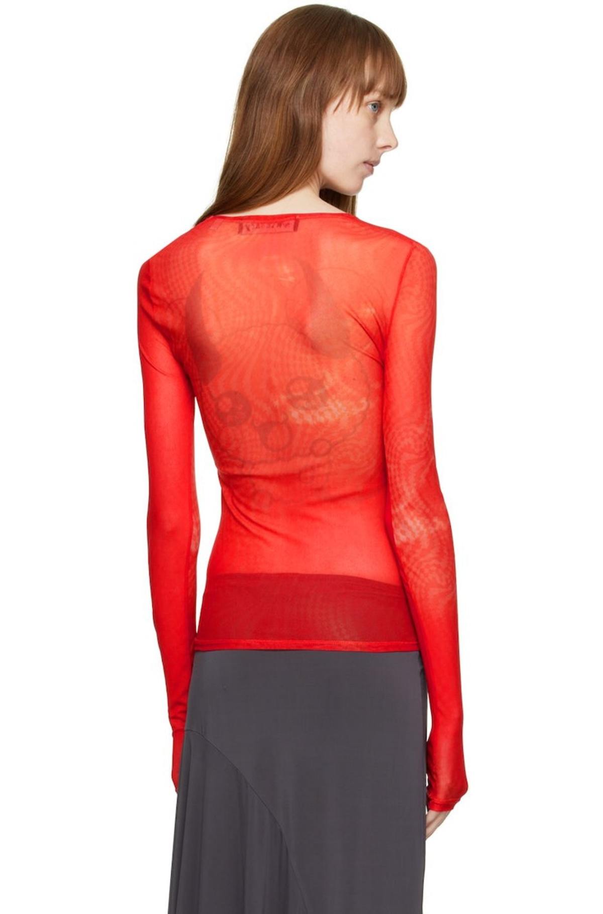 Our Legacy Red Light Hypnosis Long Sleeve T-Shirt | Garmentory