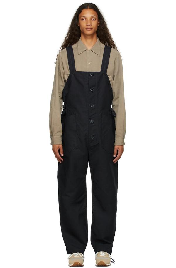 Engineered Garments Navy Cotton Waders Jumpsuit | Garmentory