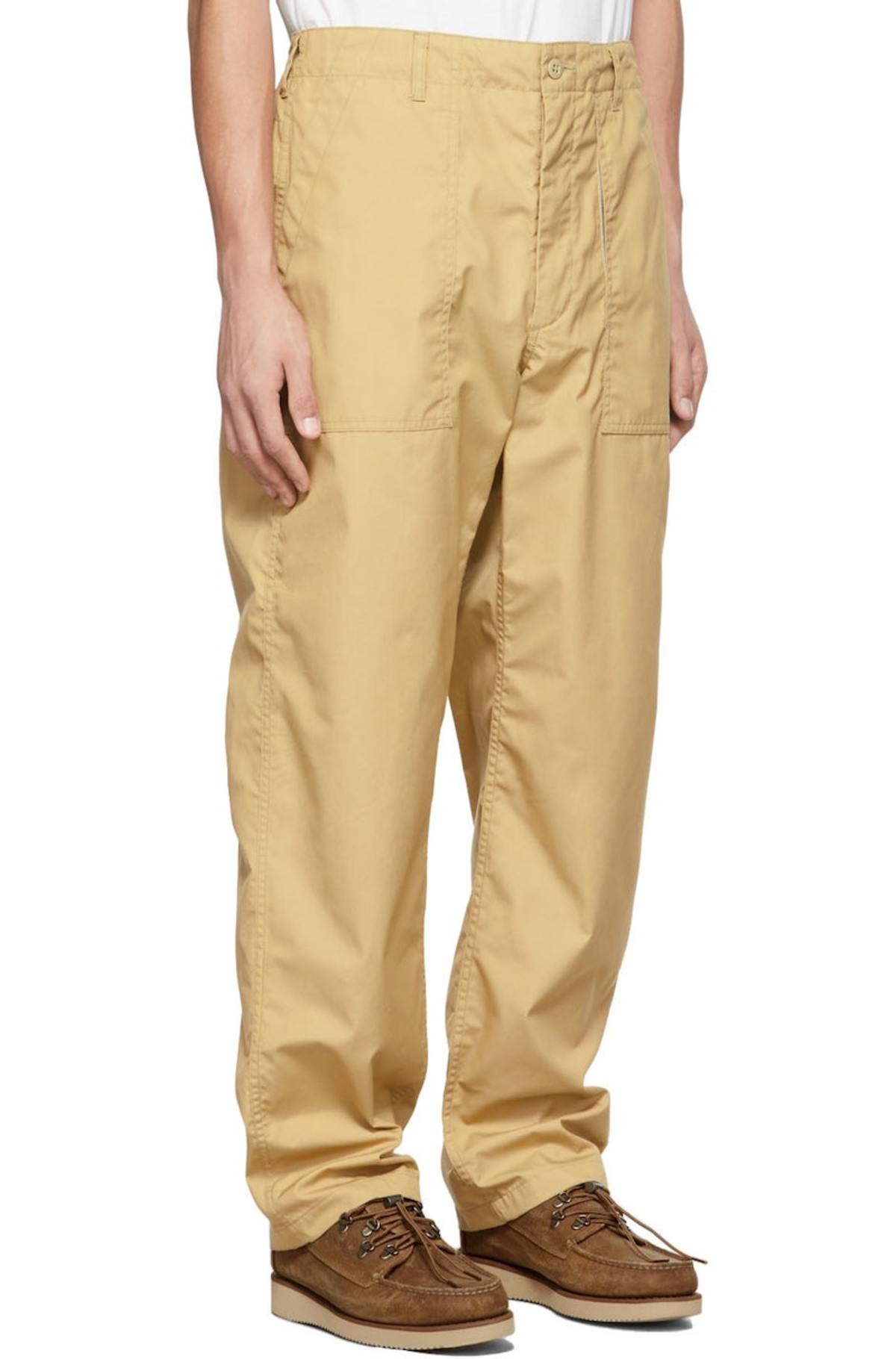 Engineered Garments Cotton Canvas Fatigue Trousers - Beige | Garmentory