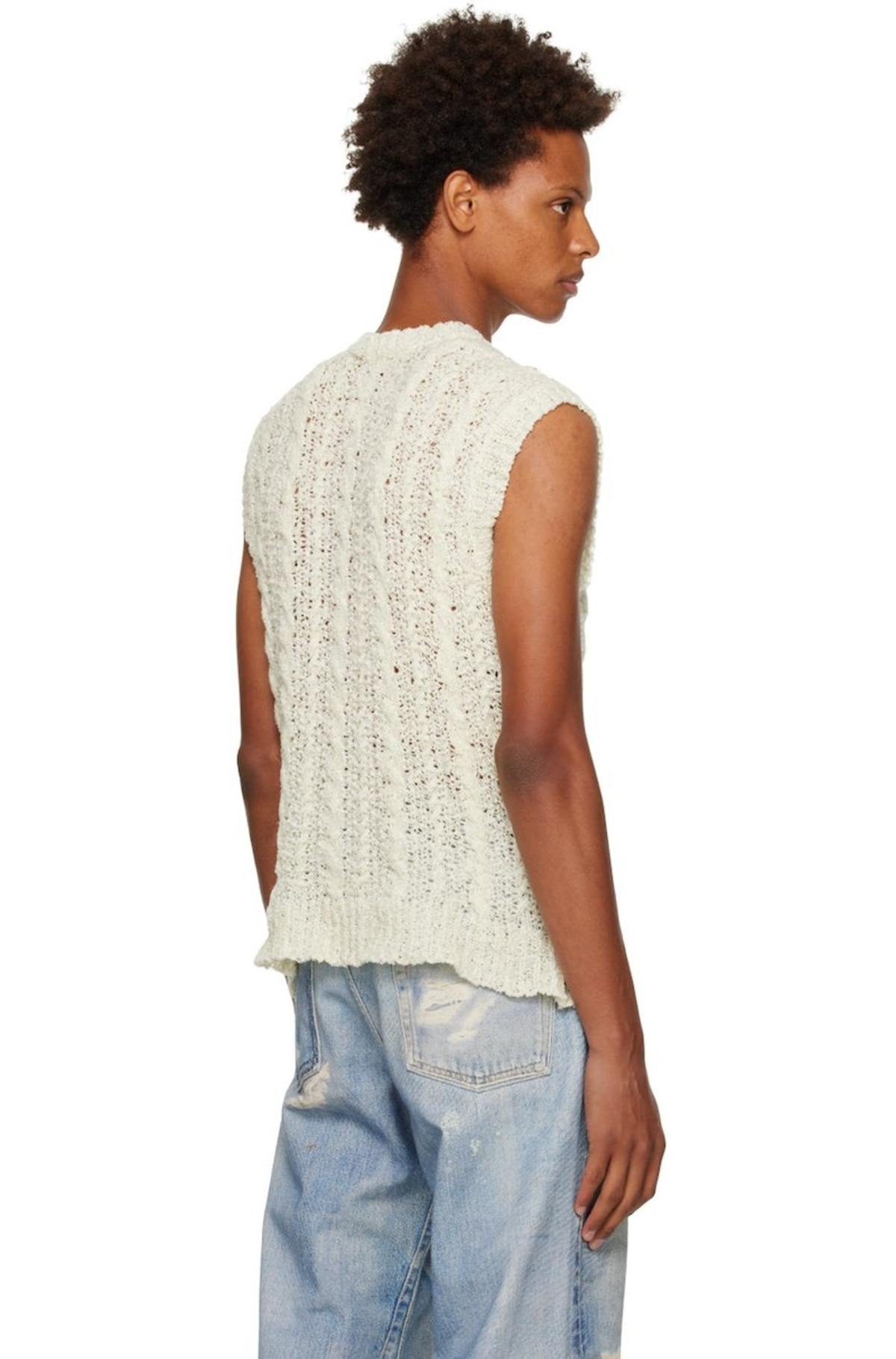 Our Legacy Of-White V-Neck Vest | Garmentory