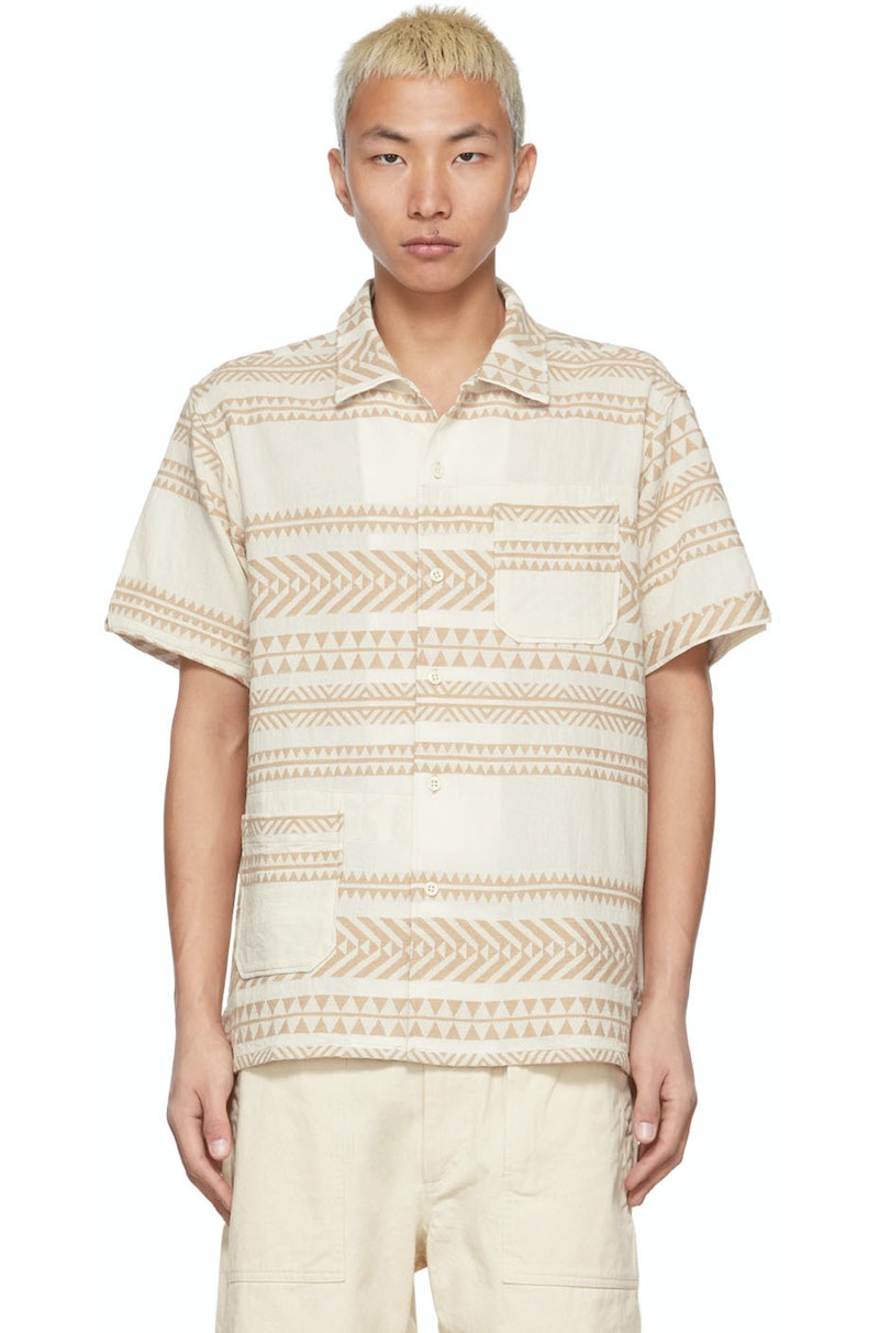 Engineered Garments Beige Print Shirt | Garmentory