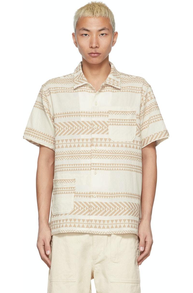 Engineered Garments Beige Print Shirt | Garmentory