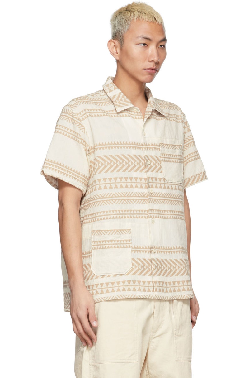 Engineered Garments Beige Print Shirt | Garmentory