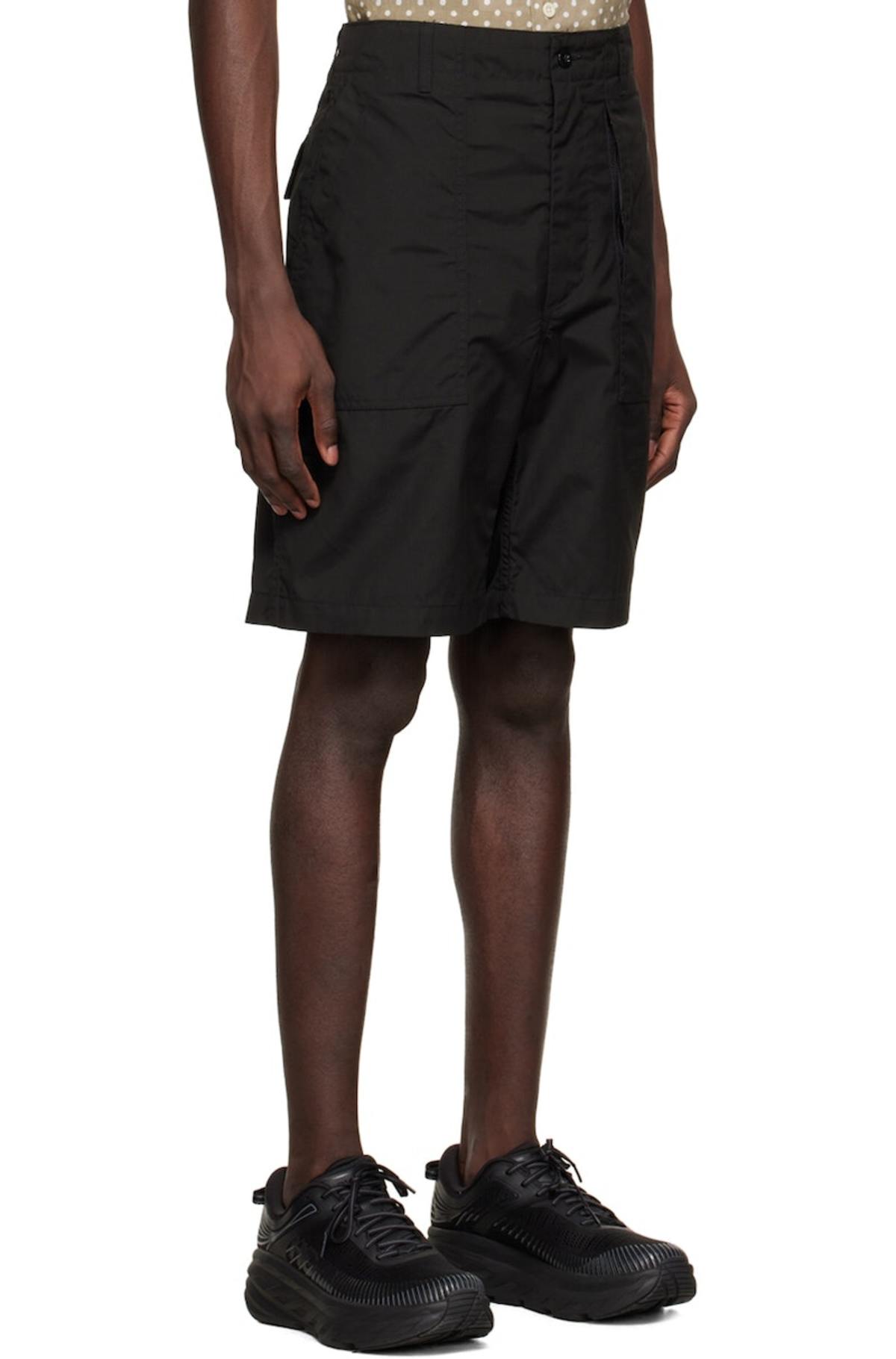 Engineered Garments Black Polyester Shorts | Garmentory