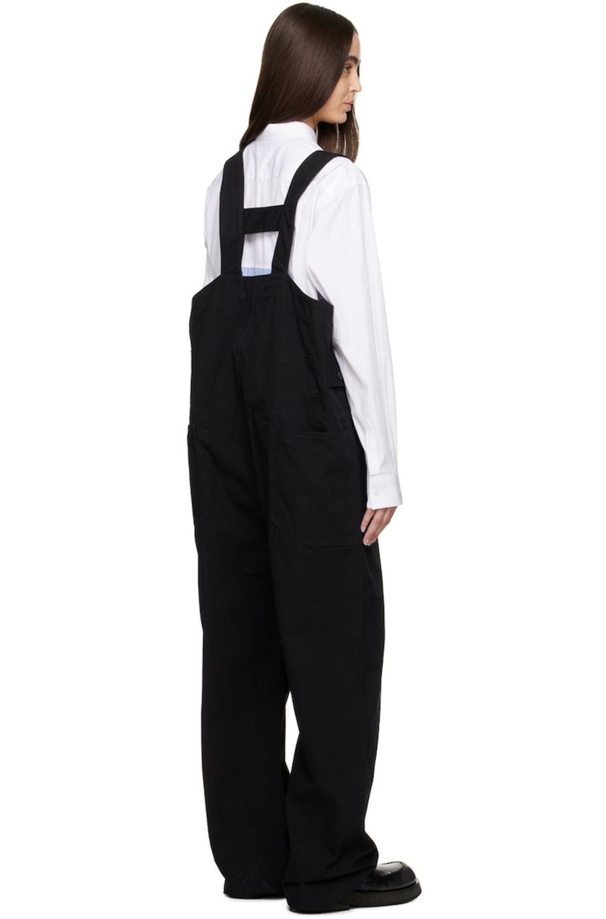 Engineered Garments Button Up Overalls - Black | Garmentory