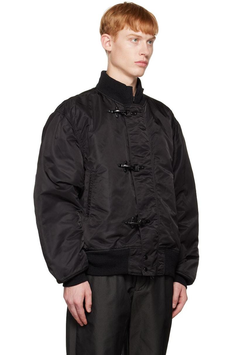 Engineered Garments Deck Bomber Jacket - Black | Garmentory