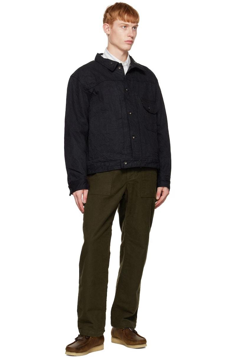 Engineered Garments Trucker Denim Jacket - Black | Garmentory